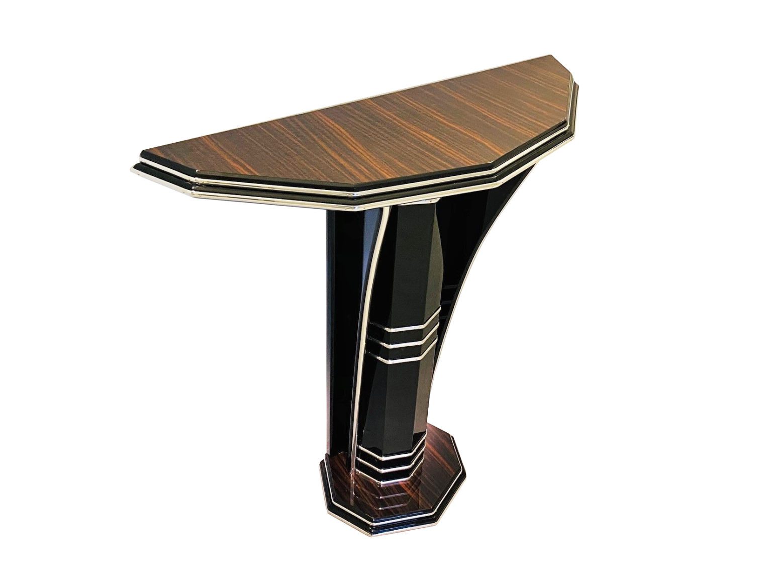 Modern Art Deco Style Console Table with Macassar Wood - Original ...